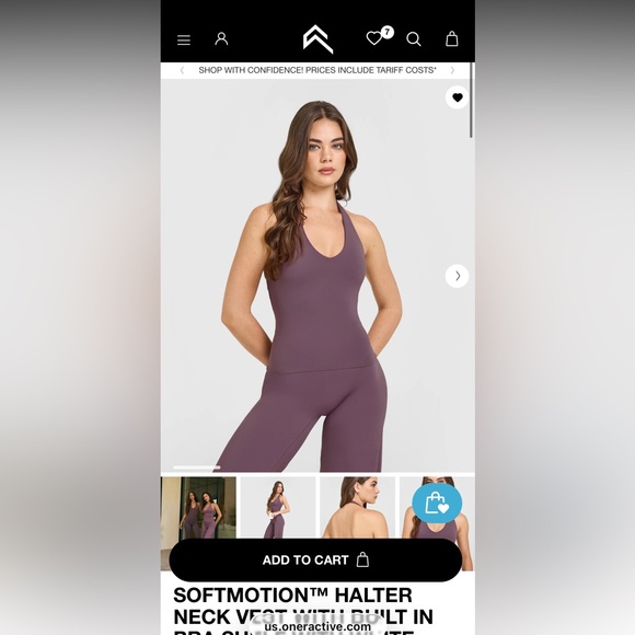 Oner Active | Tops | Oner Active Purple Halter Neck Tank Top | Poshmark